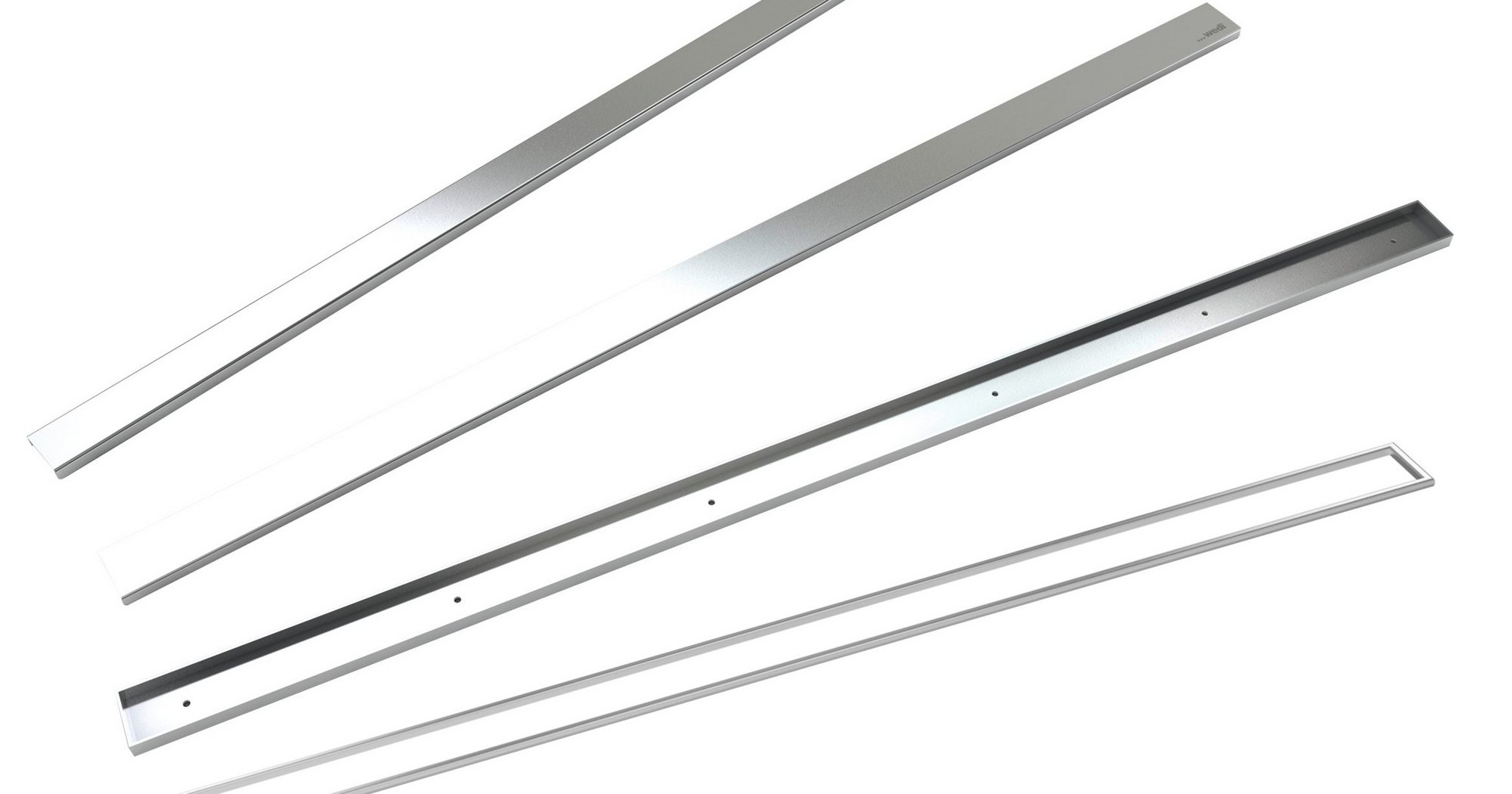 Channel covers & channel frames for flush-to-floor showers