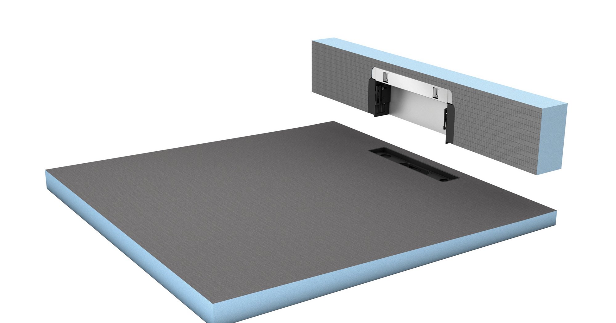 Optical wall drain for Fundo shower elements with linear drainage