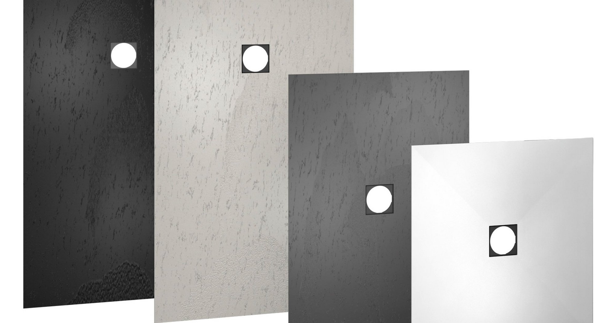 Design surfaces: wedi Fundo Top point drainage