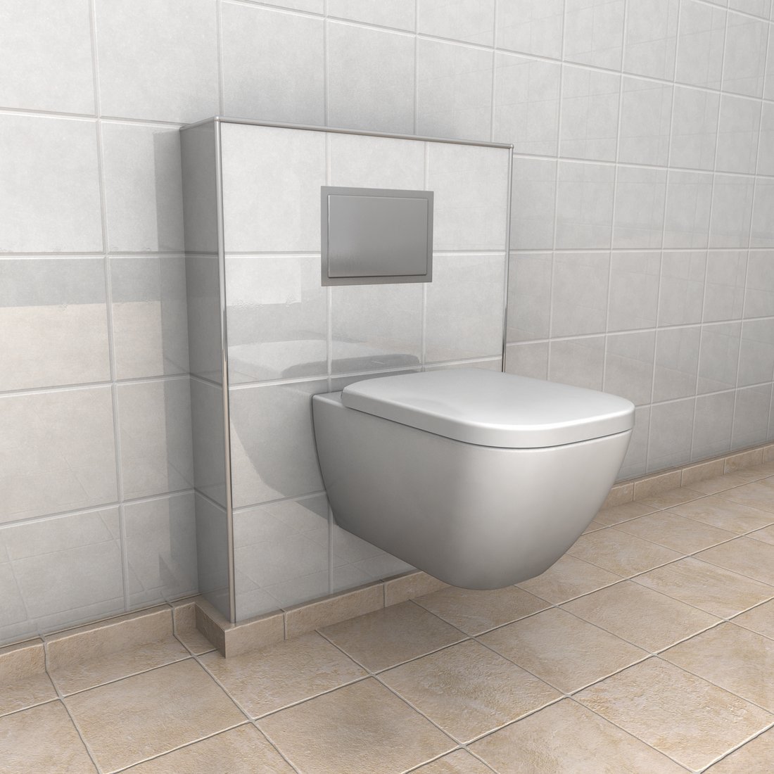 WC-Vorwandinstallation verkleiden mit Fertigelement wedi I-Board