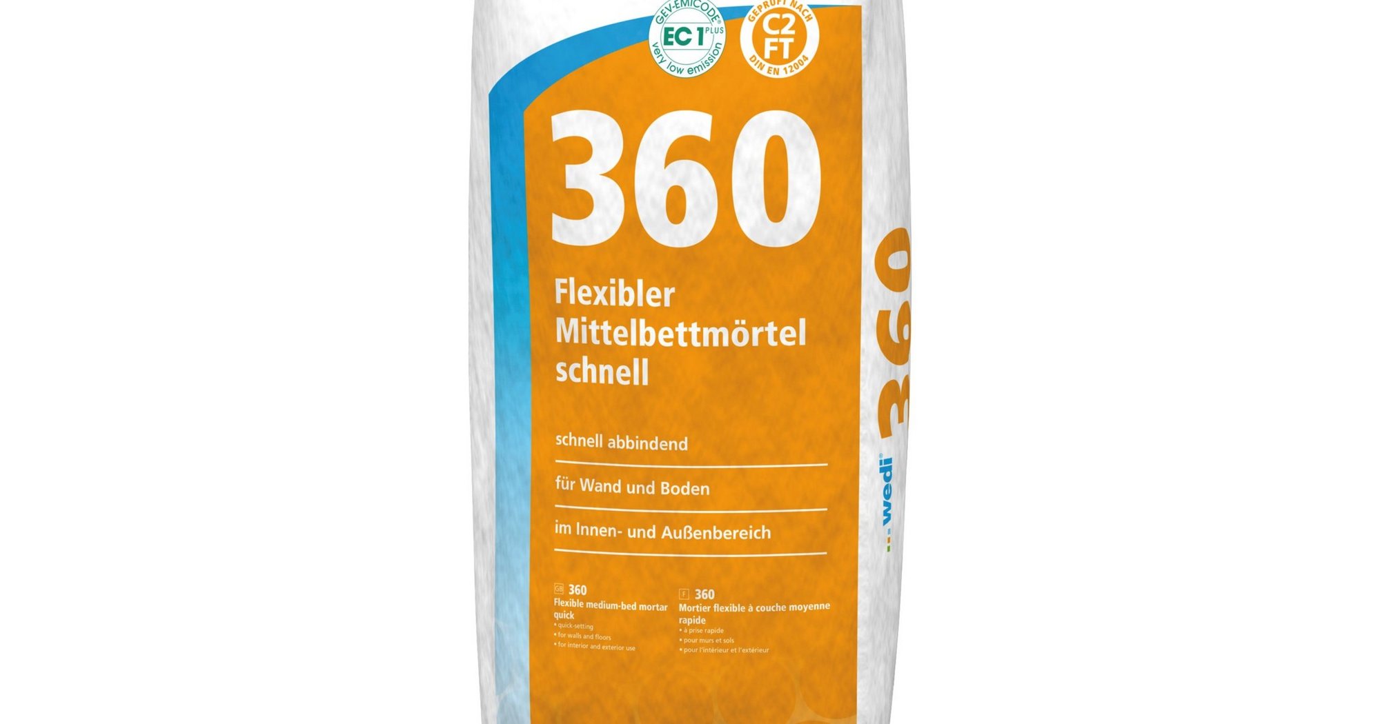 wedi 360 - Fast-setting medium-bed mortar