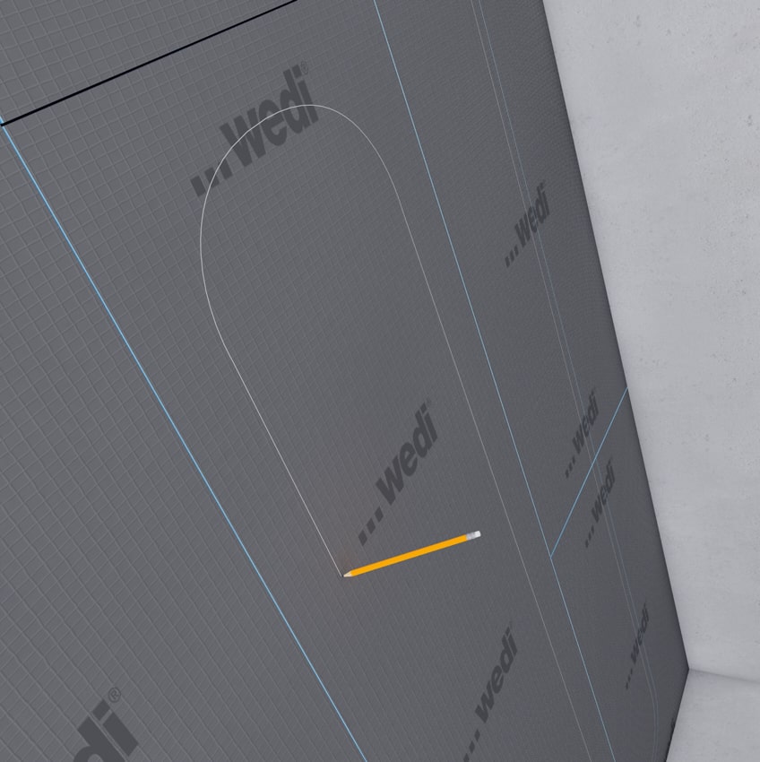 Wall heating systems - wall application for wedi building board