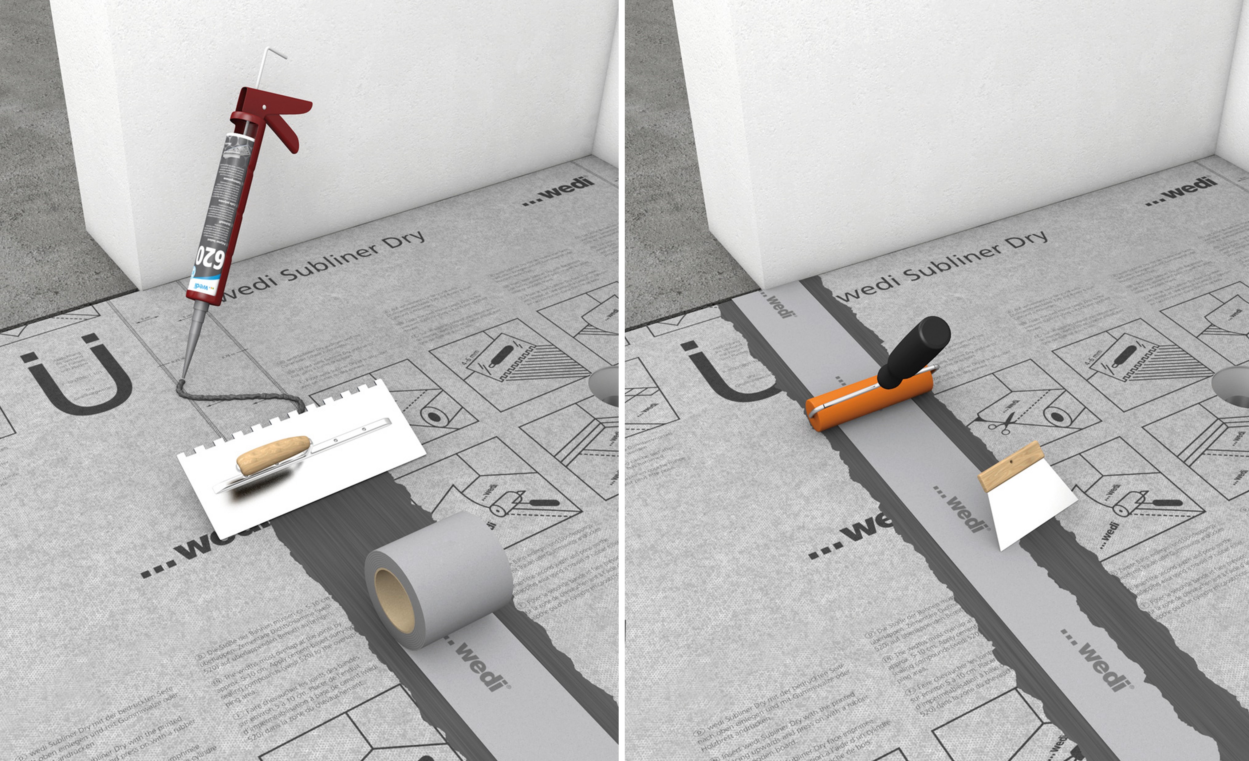 Working on floors – wedi