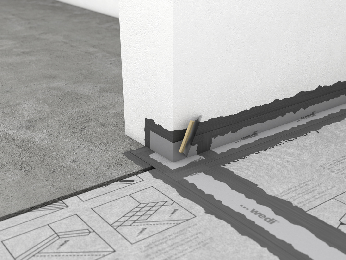 Working on floors – wedi