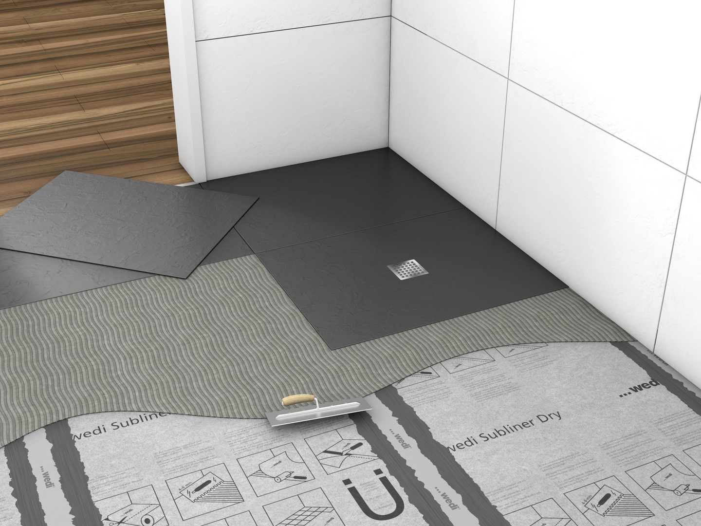Working on floors – wedi