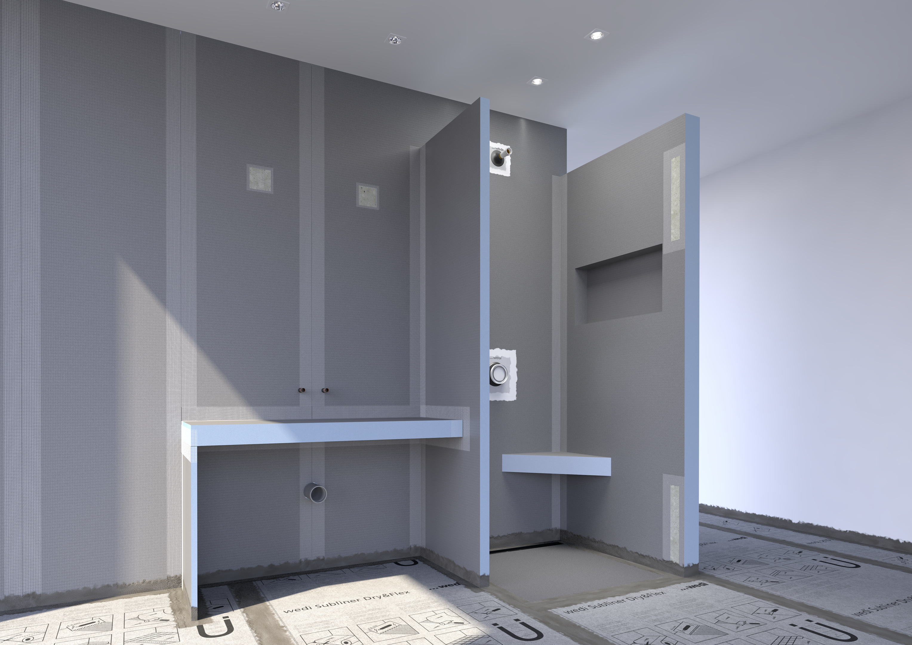 wedi building board XL / XXL – Large format building boards