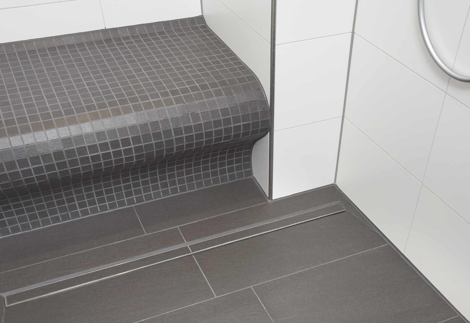 wedi Fundo drain grates for shower elements with line drainage