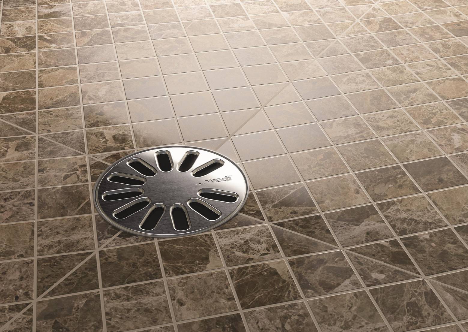 Point drainage, round drain covers – wedi
