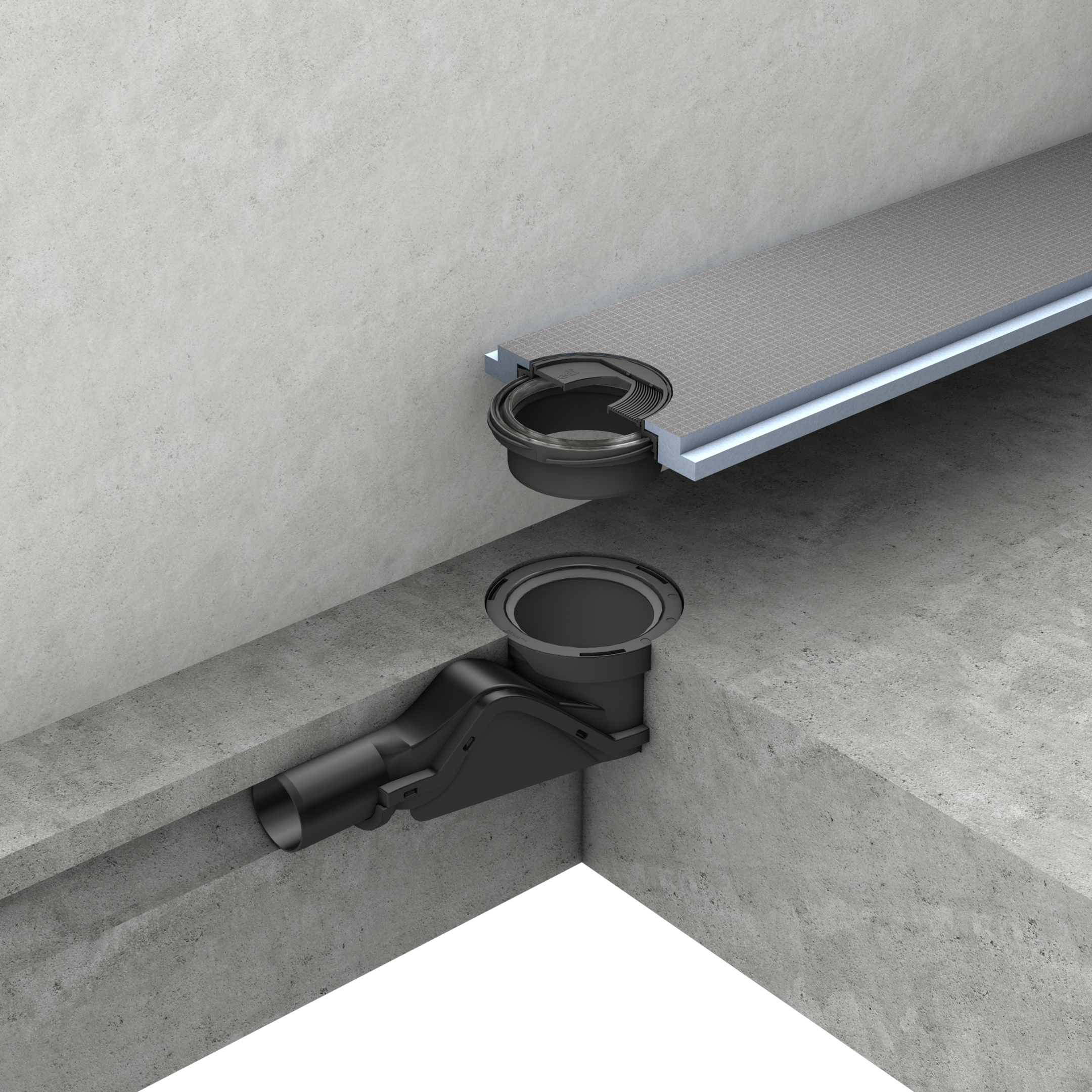 Horizontal Fundo Wave drain for Fundo Flex