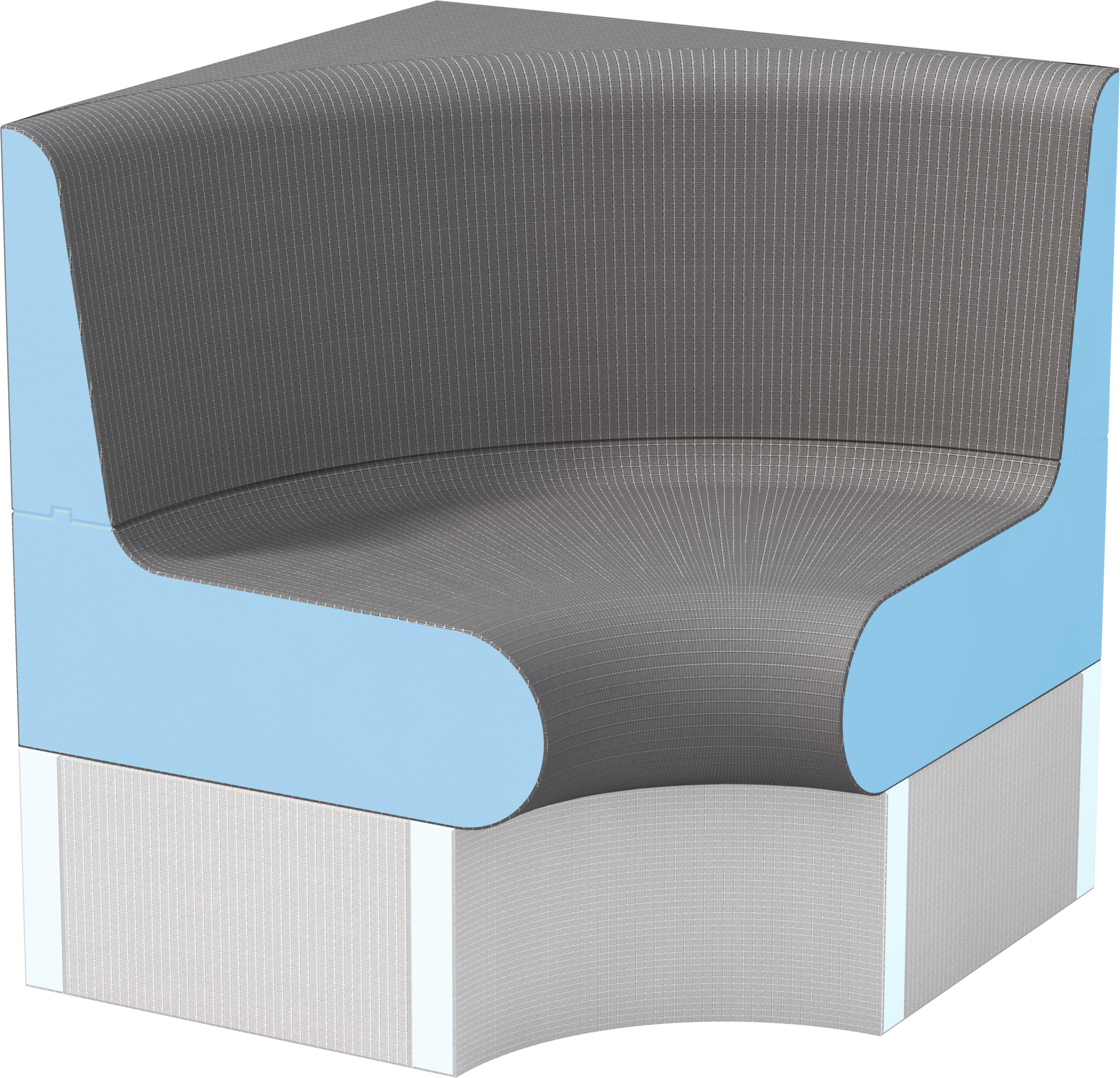 wedi Sanoasa Comoda – Wellness benches with backrest & curve