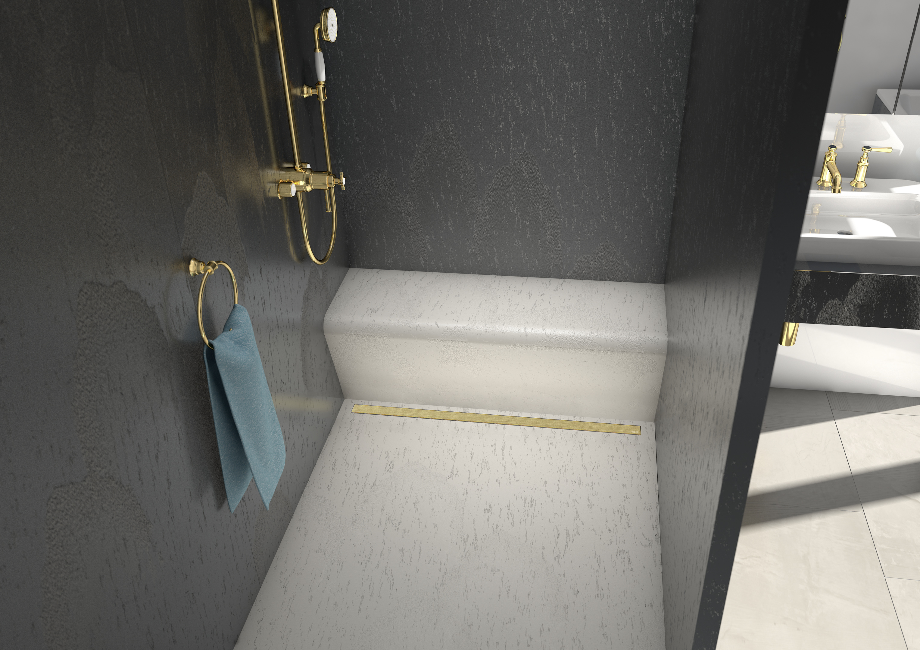 wedi Fundo Top für Riolito - Montagefertige Oberfläche für die Fundo ...